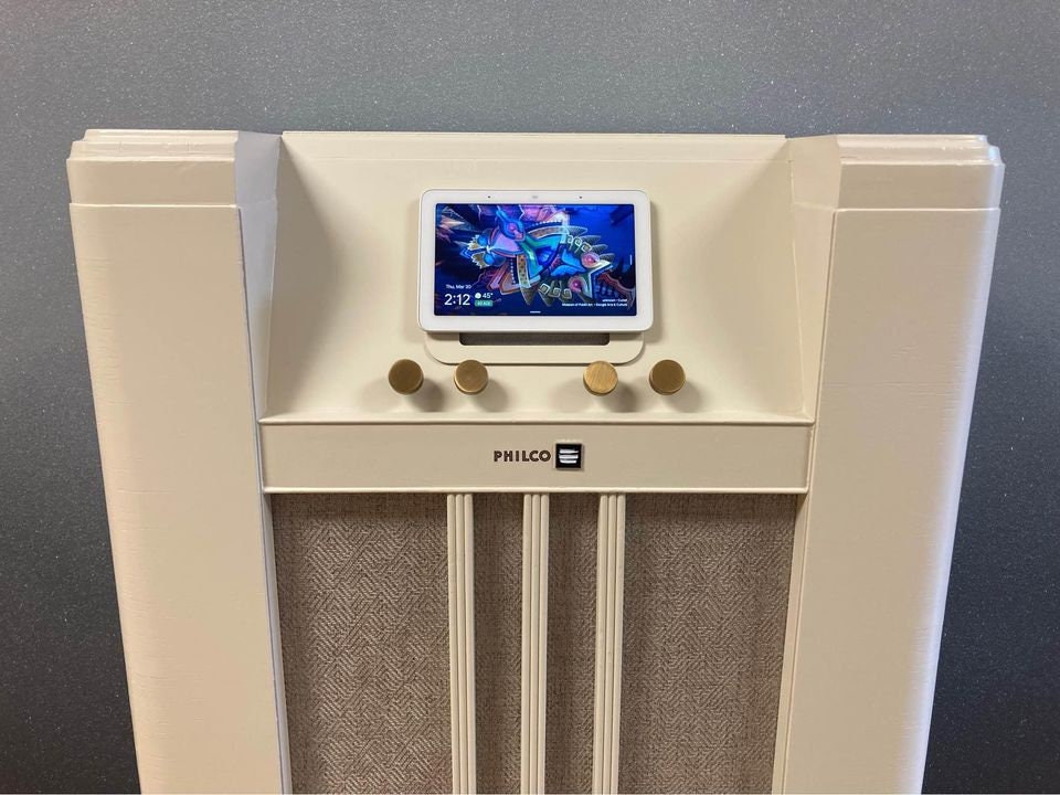 1930's Philco Radio Upcycle With Google Nest Hub by Artist Painters LLC ...