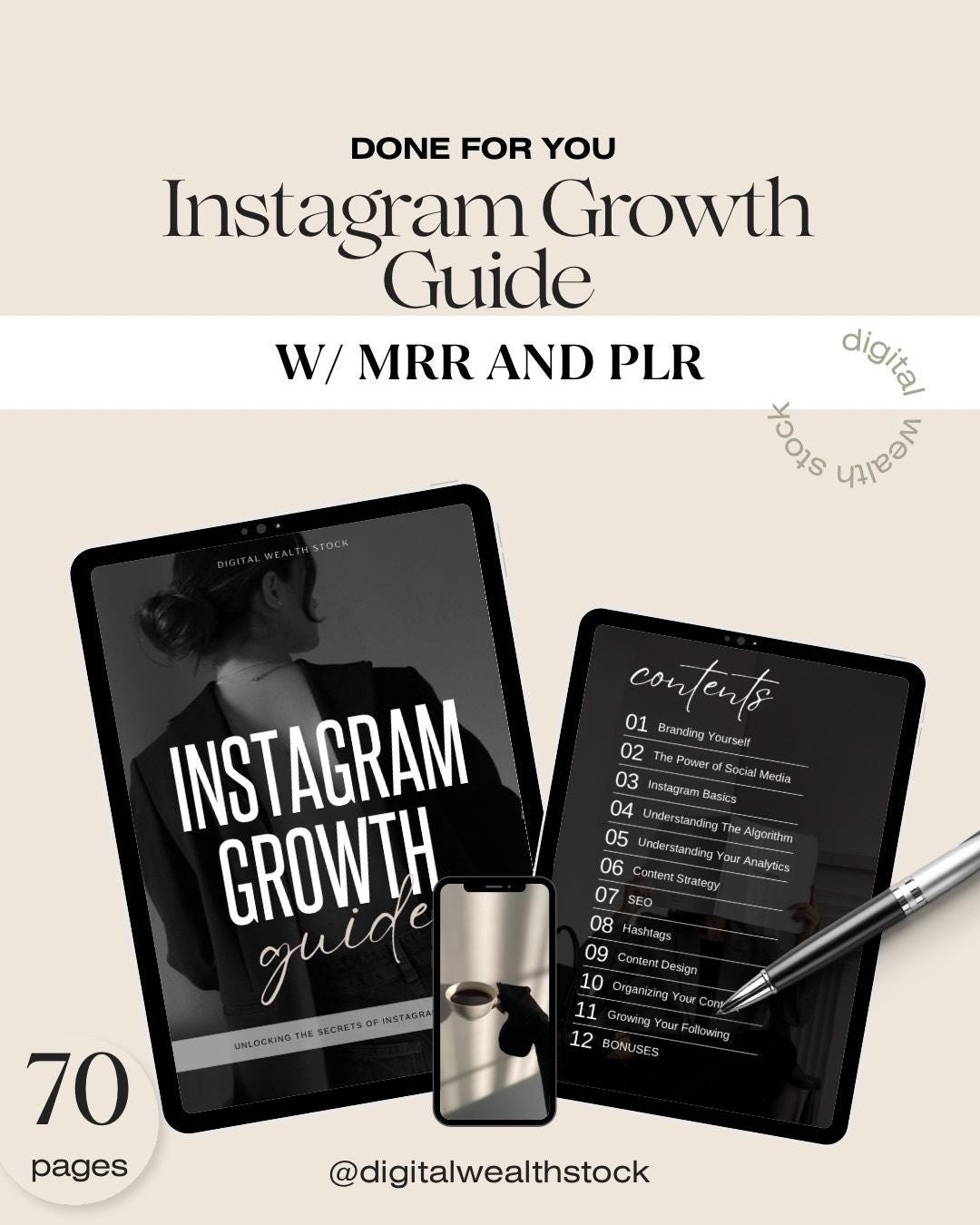 Instagram Growth Guide With MRR, Instagram Marketing Strategies Guide ...