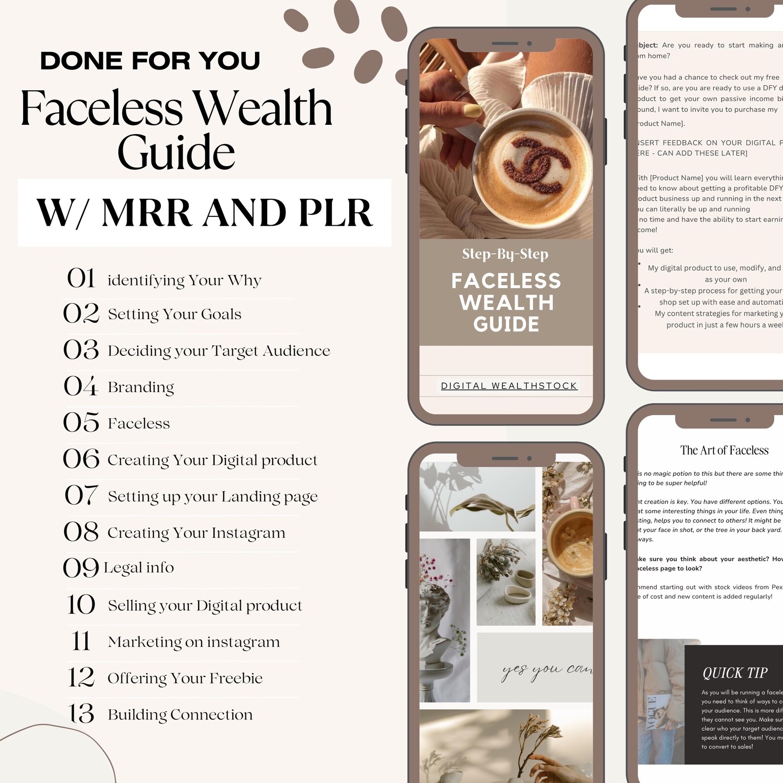 Faceless Digital Wealth Guide With Master Resell Rights, Digital ...