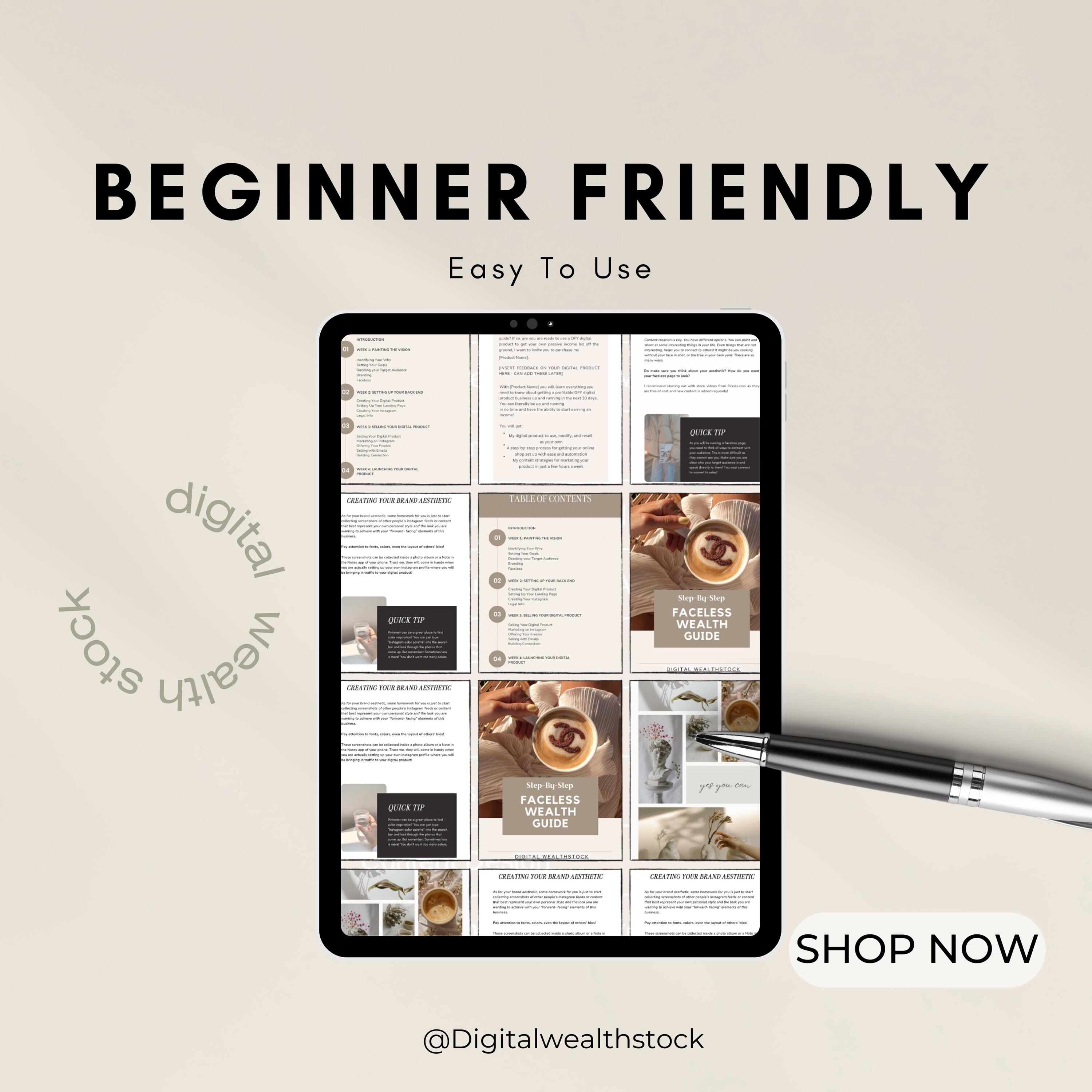 Faceless Digital Wealth Guide With Master Resell Rights, Digital ...