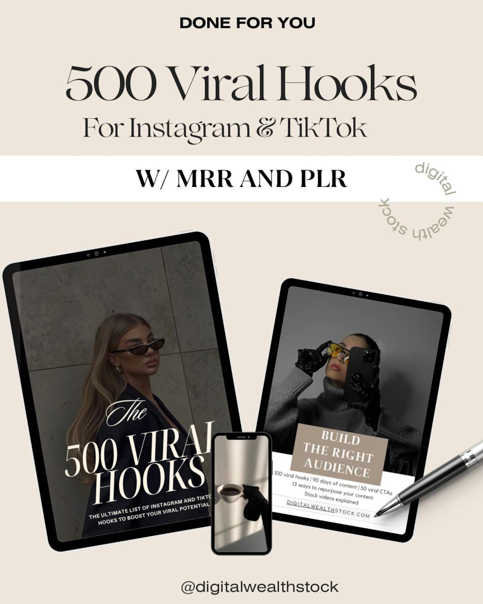 500 Viral Hooks for Instagram & Tiktok - Etsy