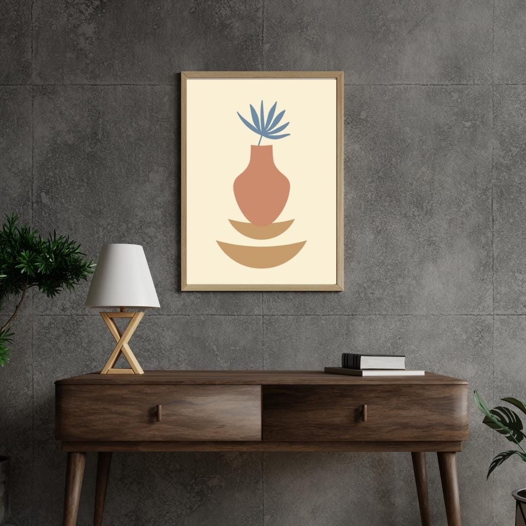 NEUTRAL ABSTRACT ART, Simple Art Prints, Housewarming Gift, Home Decor ...