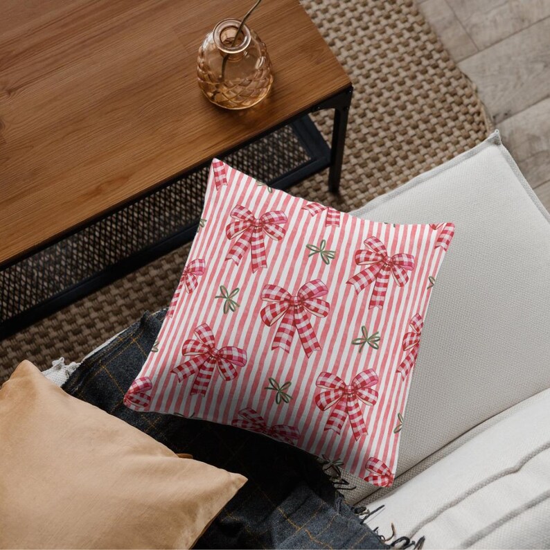 Christmas Bow Seamless Repeat Pattern, Christmas Ribbons Stripes ...