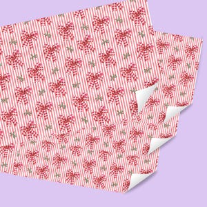 Christmas Bow Seamless Repeat Pattern, Christmas Ribbons Stripes ...