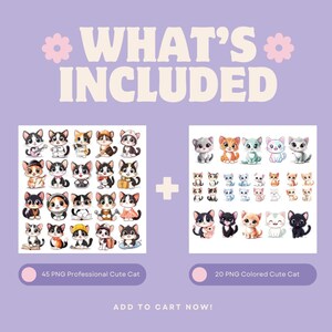 Cat Cartoon Clipart, Kitten Clipart, Cute Cat Watercolor Clipart, Cat ...