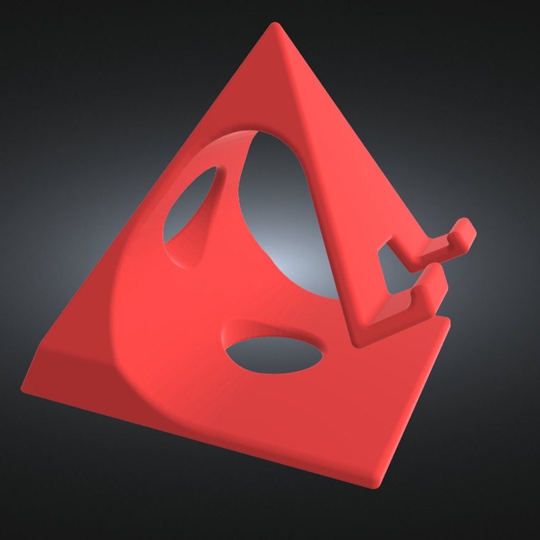 Pyramid Phone Holder ergonomic Features - Etsy