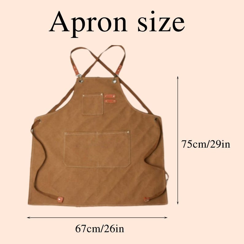 Personalized Embroidered Aprons,canvas Workshop Aprons With Pockets,bbq ...