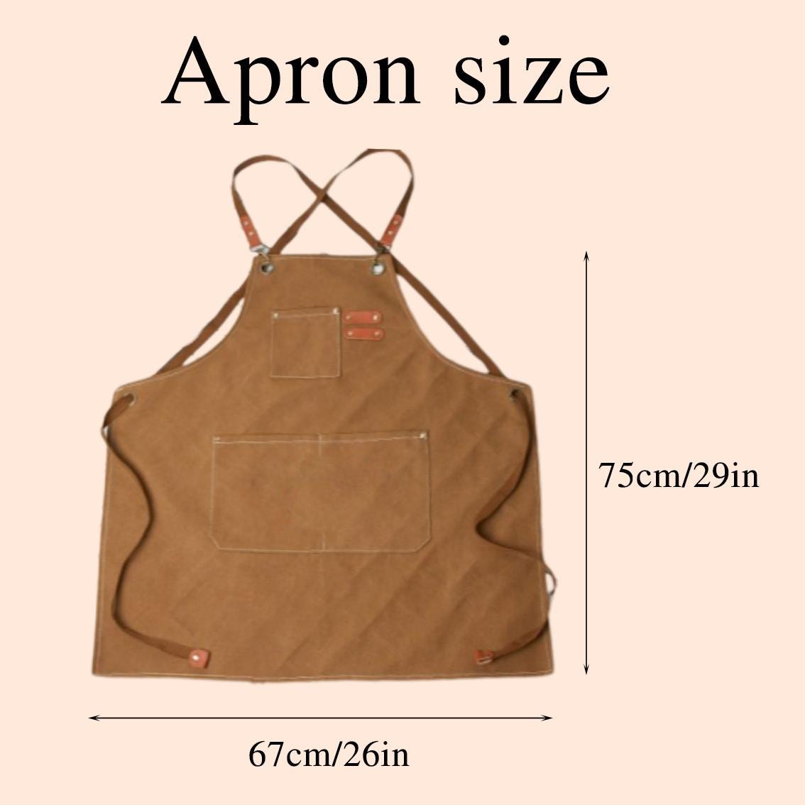 Personalized Embroidered Aprons,canvas Workshop Aprons With Pockets,bbq ...