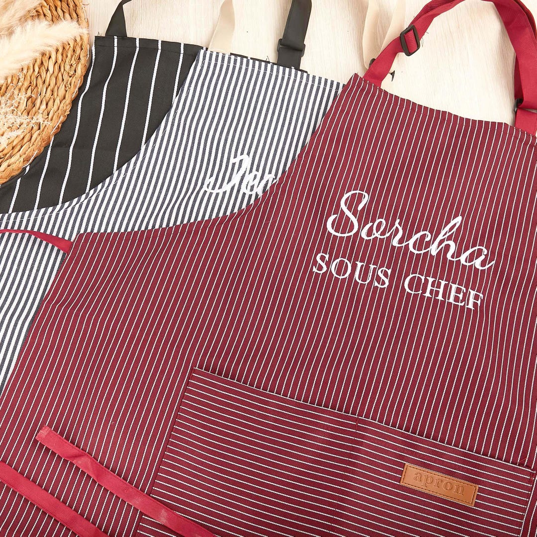 Personalized Embroidered Apron With Name ,embroidered Custom Apron ...