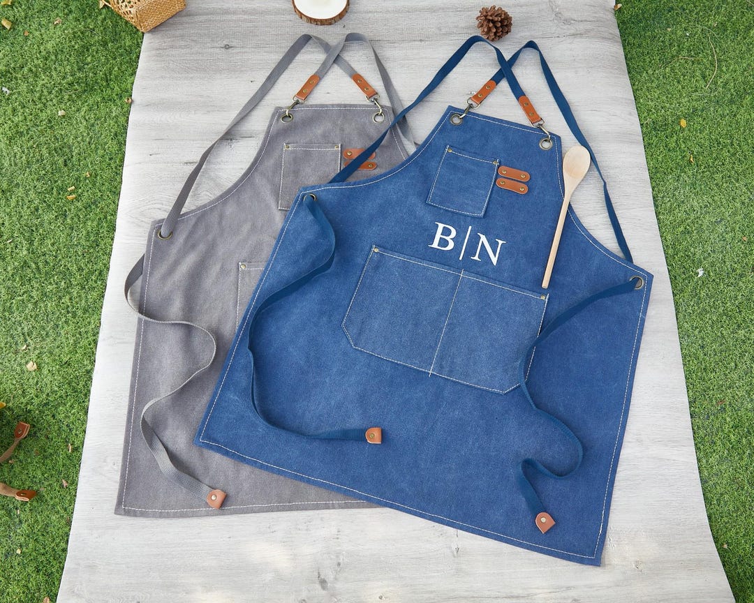 Personalized Embroidered Aprons,canvas Workshop Aprons,custom Gifts for ...
