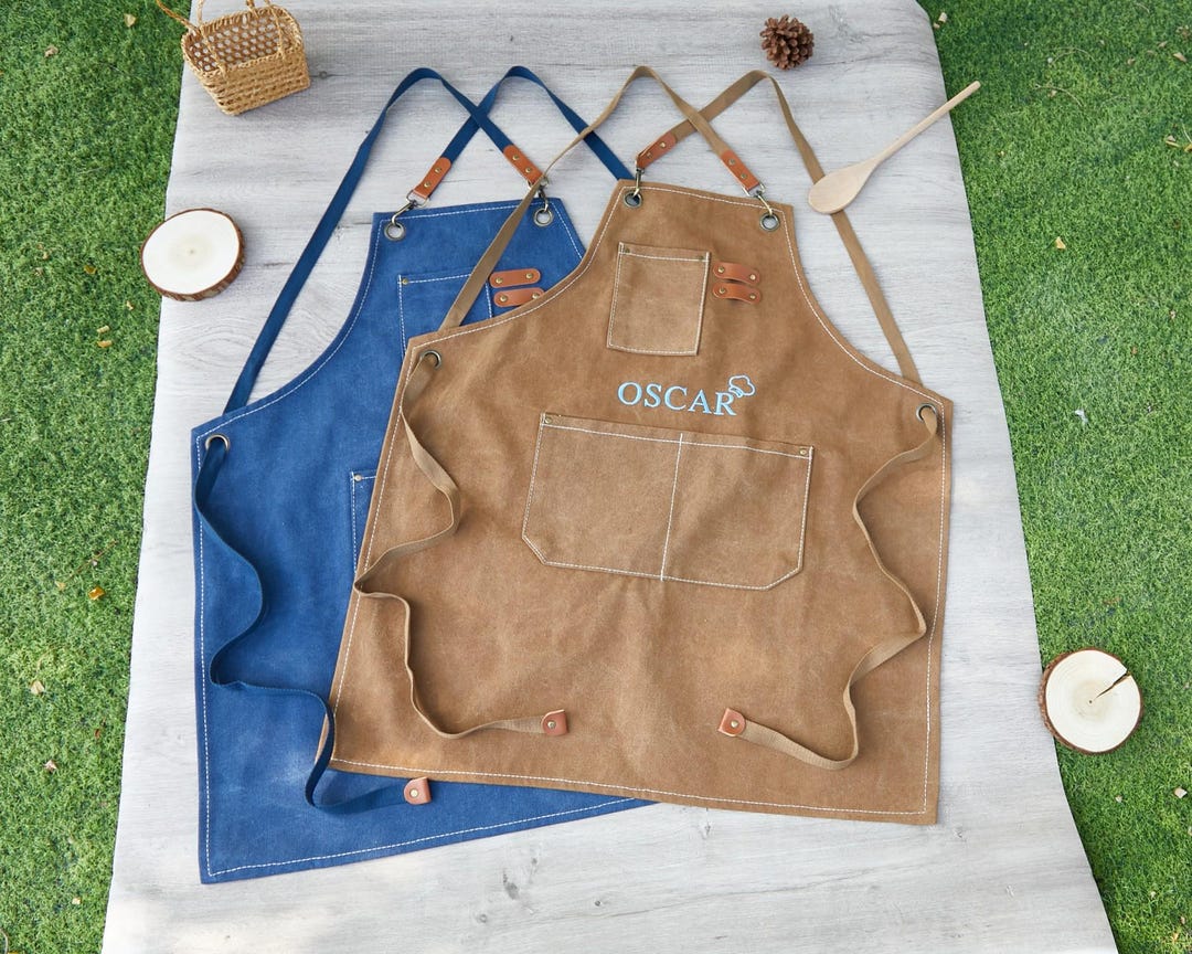 Personalized Embroidered Aprons, Custom Name Aprons, Embroidered ...