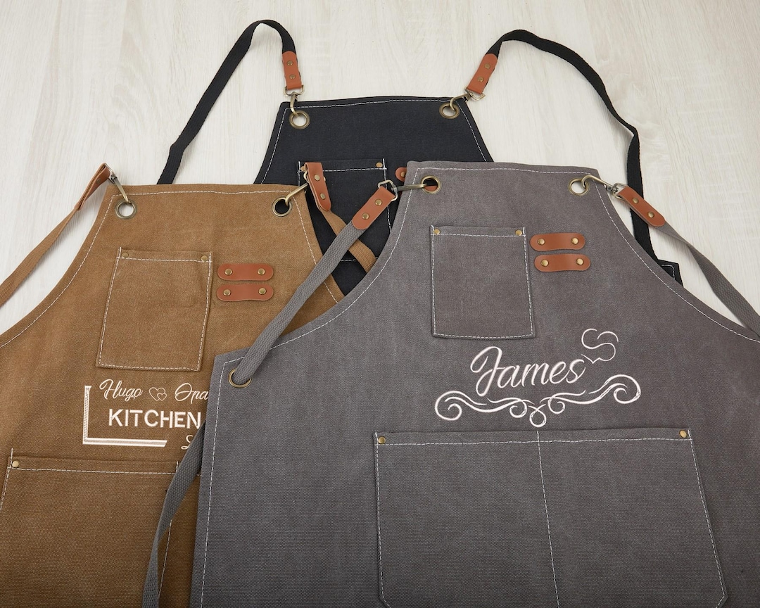 Custom Embroidered Pattern Aprons,personalized Logo Chef Hats and ...