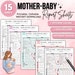Mother Baby Report Sheet 15 Pages Printable or Editable Nurse Report ...