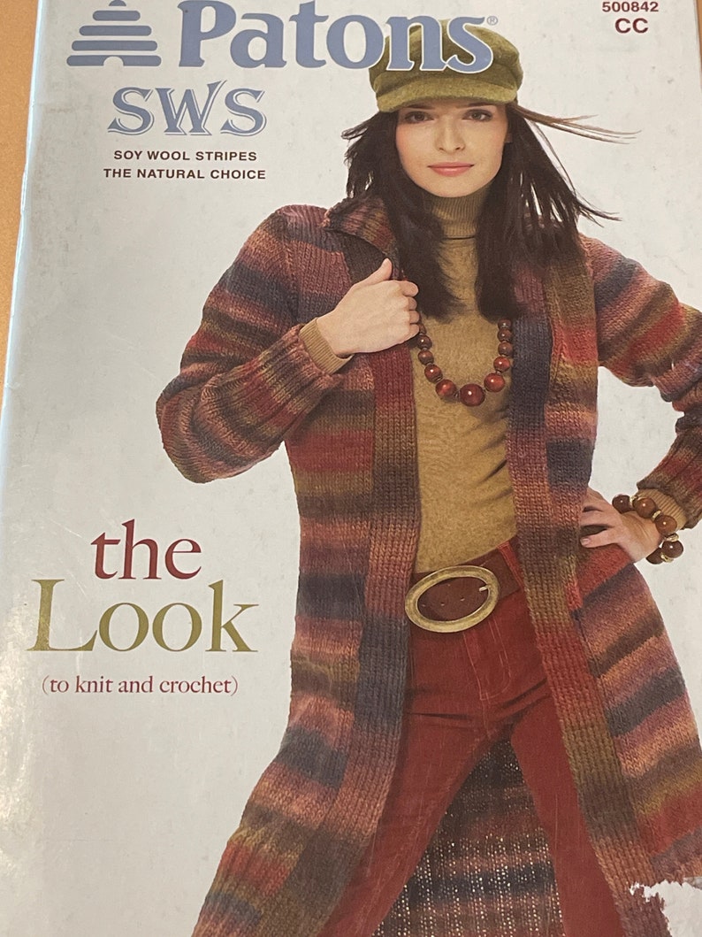 Patons SWS Crochet and Knit Pattern Book - Etsy