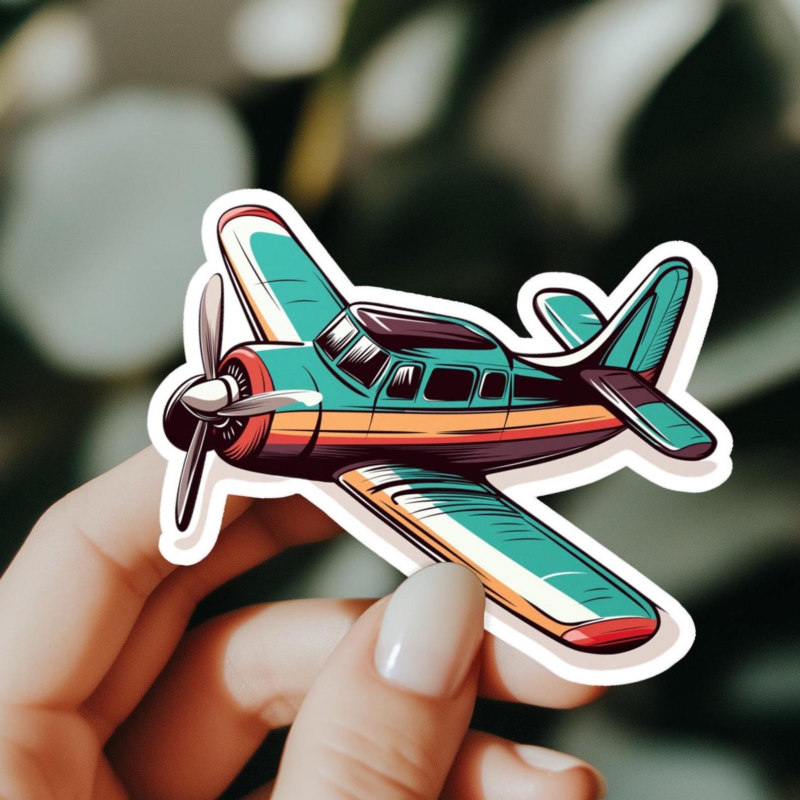 Propeller Airplane Vinyl Decal - Etsy