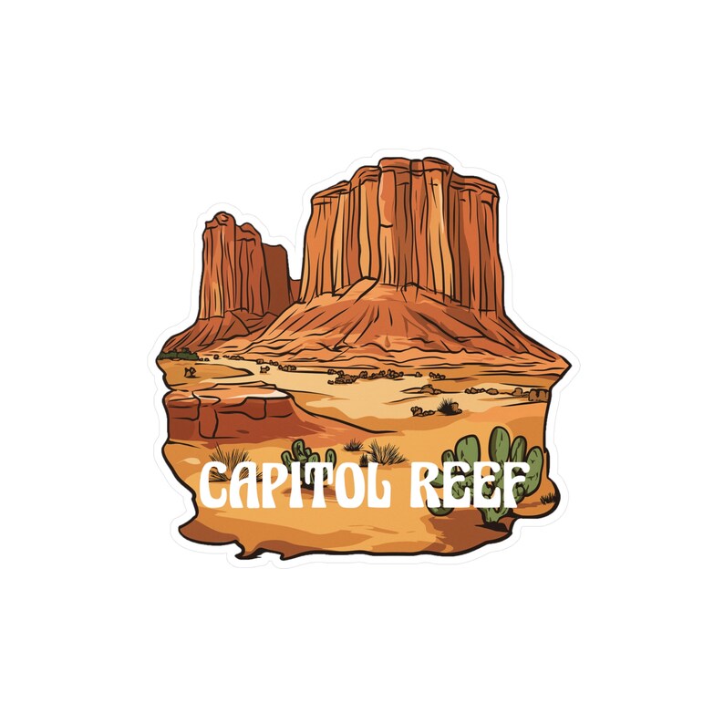Capitol Reef National Park Vinyl Decal - Etsy