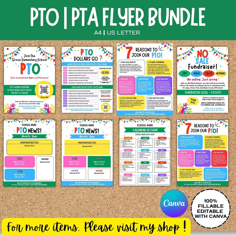 Editable Join the PTA Flyer Template: School Volunteer Recruitment ...