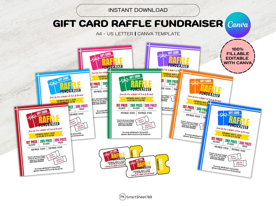 Basket Raffle Flyer, Editable Basket Raffle Fundraiser Template, Sports ...