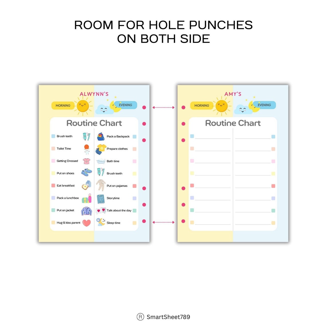 Preschool Routine Chart, Chore Chart, Bedtime Routine for Kids, Morning ...