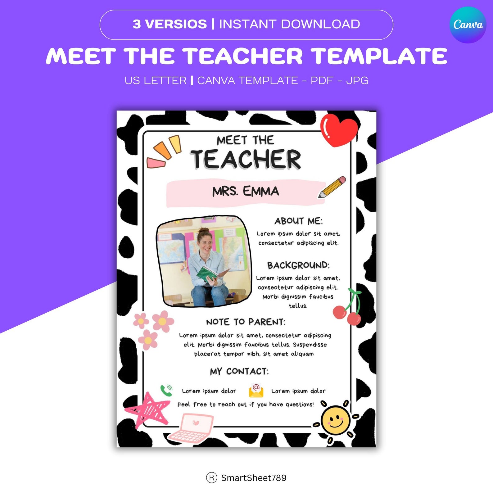 Editable Meet the Teacher Template: Back to School Welcome Letter ...