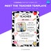 Editable Meet the Teacher Template: Back to School Welcome Letter ...