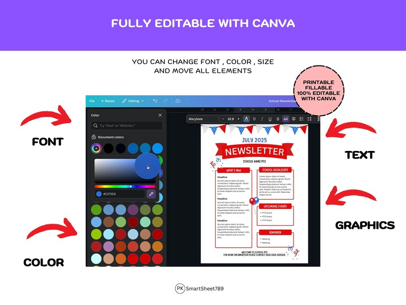 Editable Classroom Newsletters Monthly Weekly Templates for Parent ...