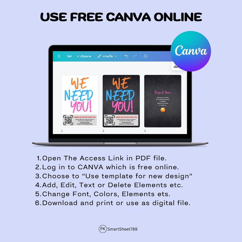 Editable Join the PTA Flyer Template: School Volunteer Recruitment ...