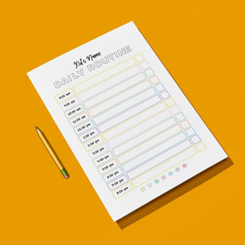 Kids Daily Routine, Routine Chart, Kids Planner, Homeschool, Preschool ...