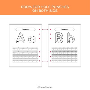 A-Z Tracing Worksheet for Preschool, Kids Practice, Alphabet Workbook ...