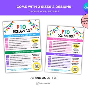 Editable PTO PTA Sponsorship Form: School Fundraiser Handout (digital ...
