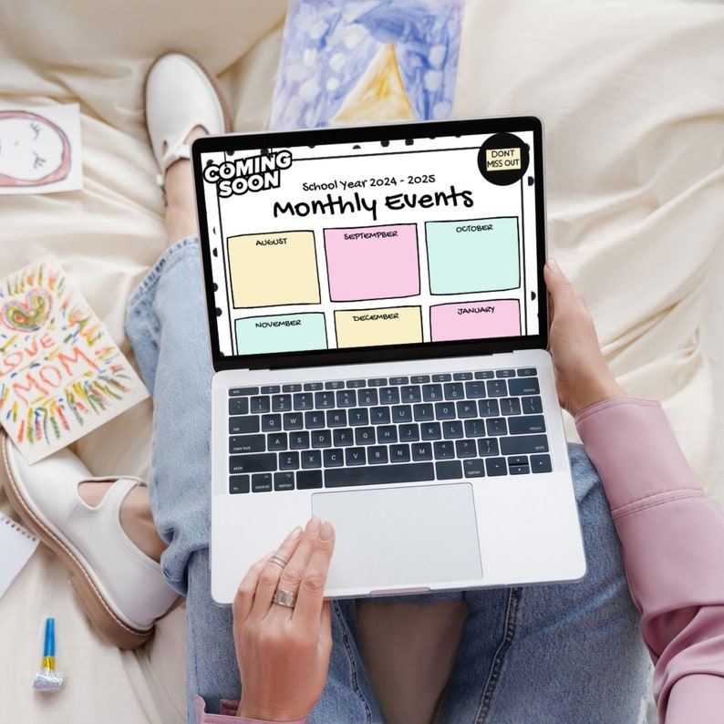 Editable School Calendar of Events: PTA/PTO Monthly Planner (digital ...