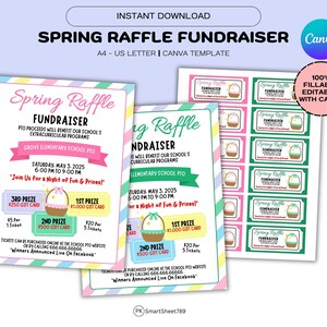 Basket Raffle Flyer, Editable Basket Raffle Fundraiser Template, Sports ...