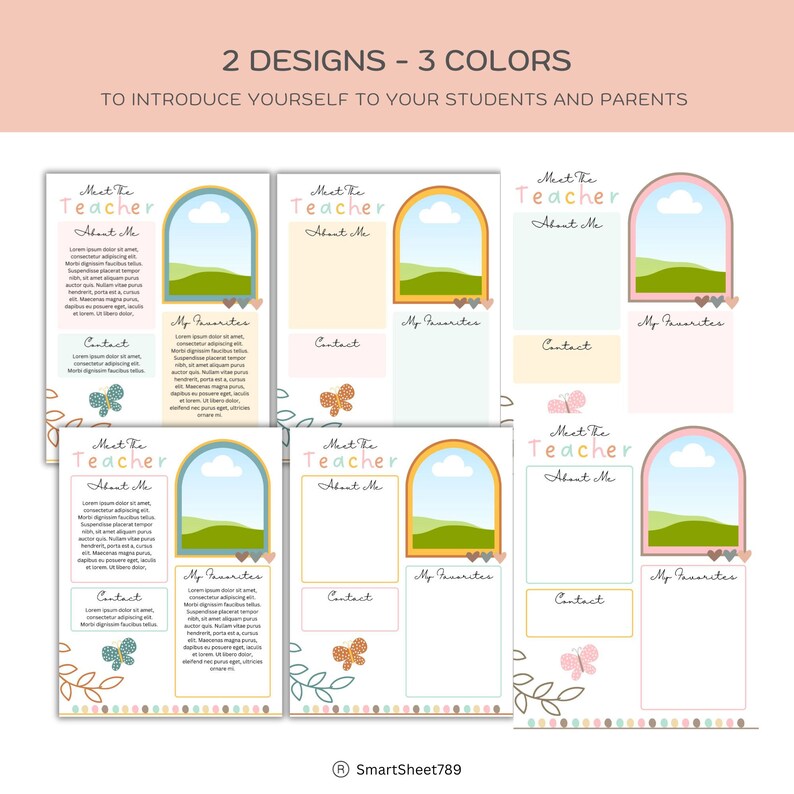 Editable Meet the Teacher, Editable Boho Template Teacher, Canva ...