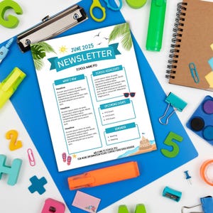 Editable Classroom Newsletters Monthly Weekly Templates for Parent ...