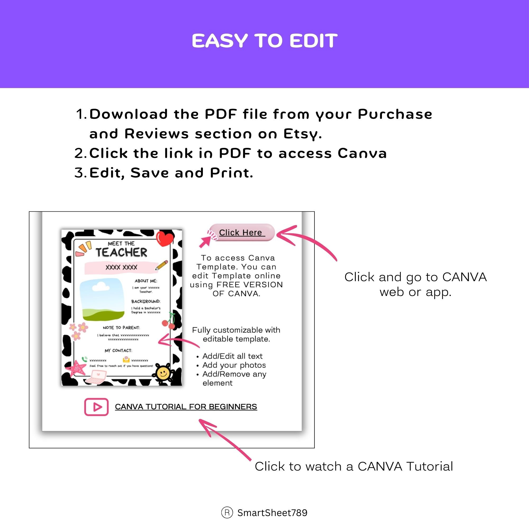 Editable Meet the Teacher Template: Back to School Welcome Letter ...