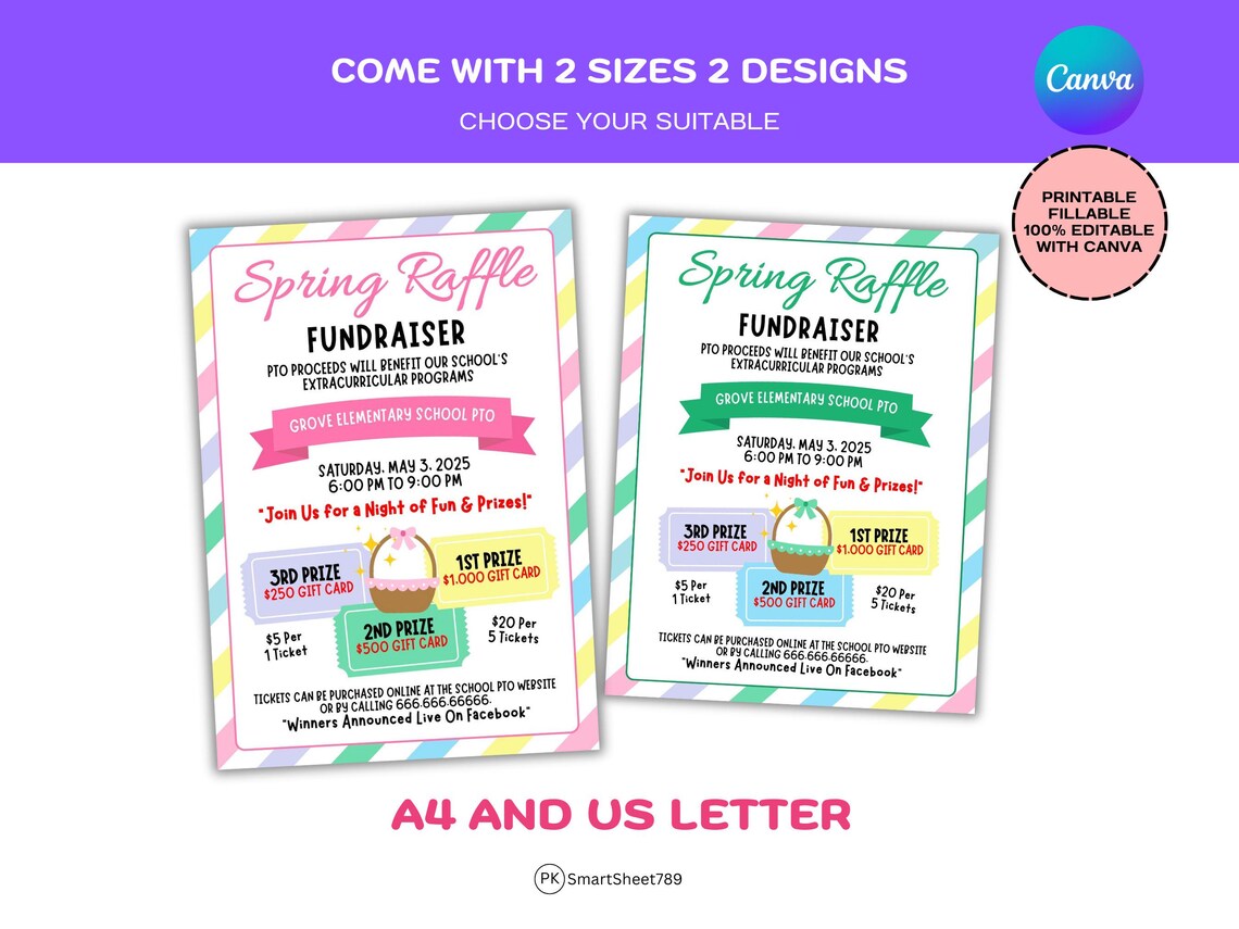 Basket Raffle Flyer, Editable Basket Raffle Fundraiser Template, Sports ...