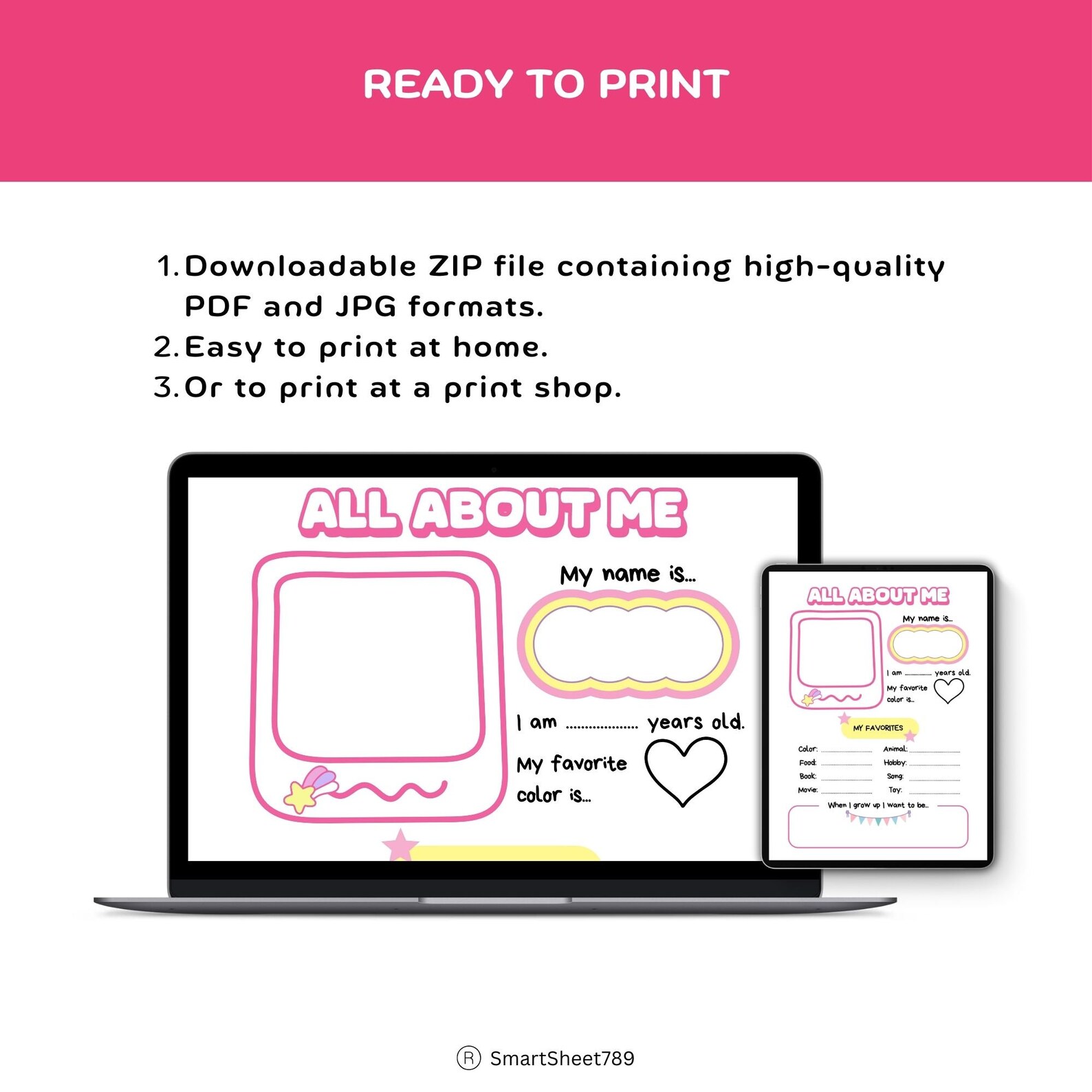 All About Me, All About Me Poster Printable, All About My Teacher ...