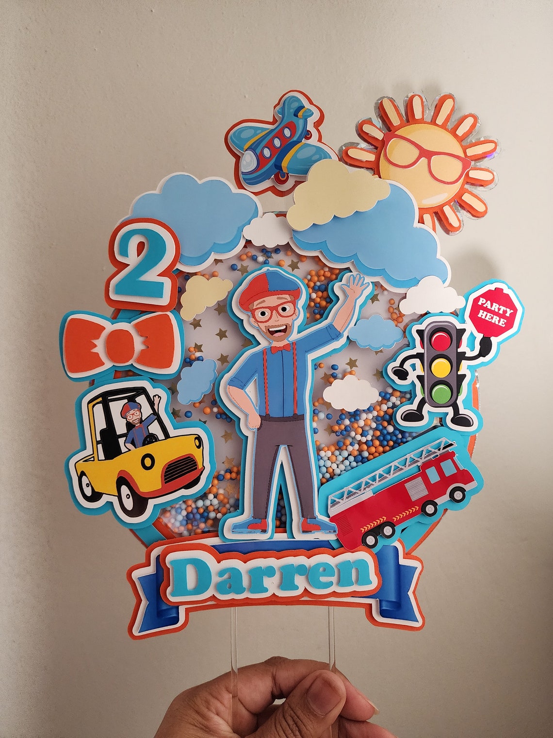 Cake Topper Bli%ppi Decoration for Party Birthday Cake Decoration Name ...