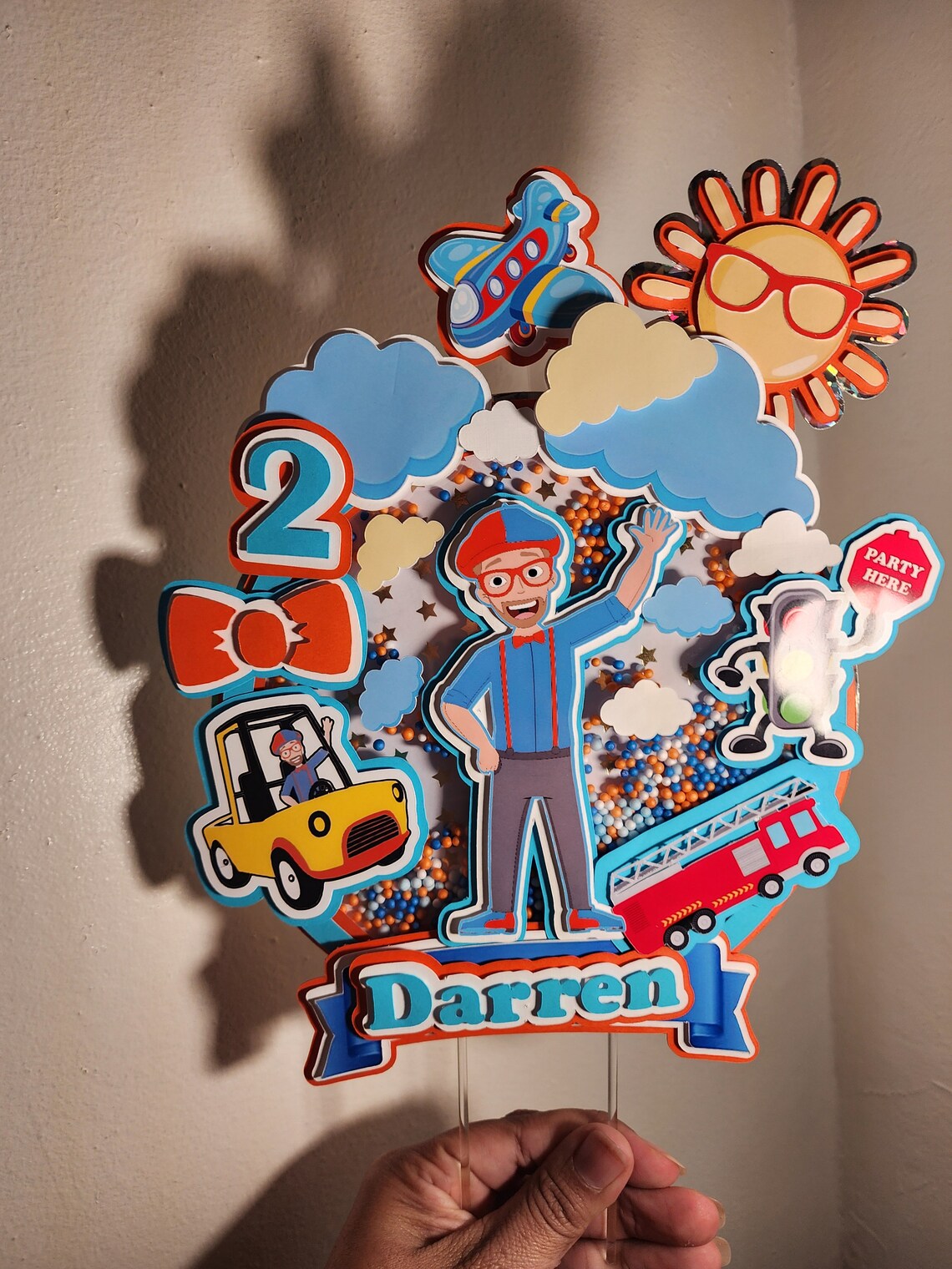 Cake Topper Bli%ppi Decoration for Party Birthday Cake Decoration Name ...