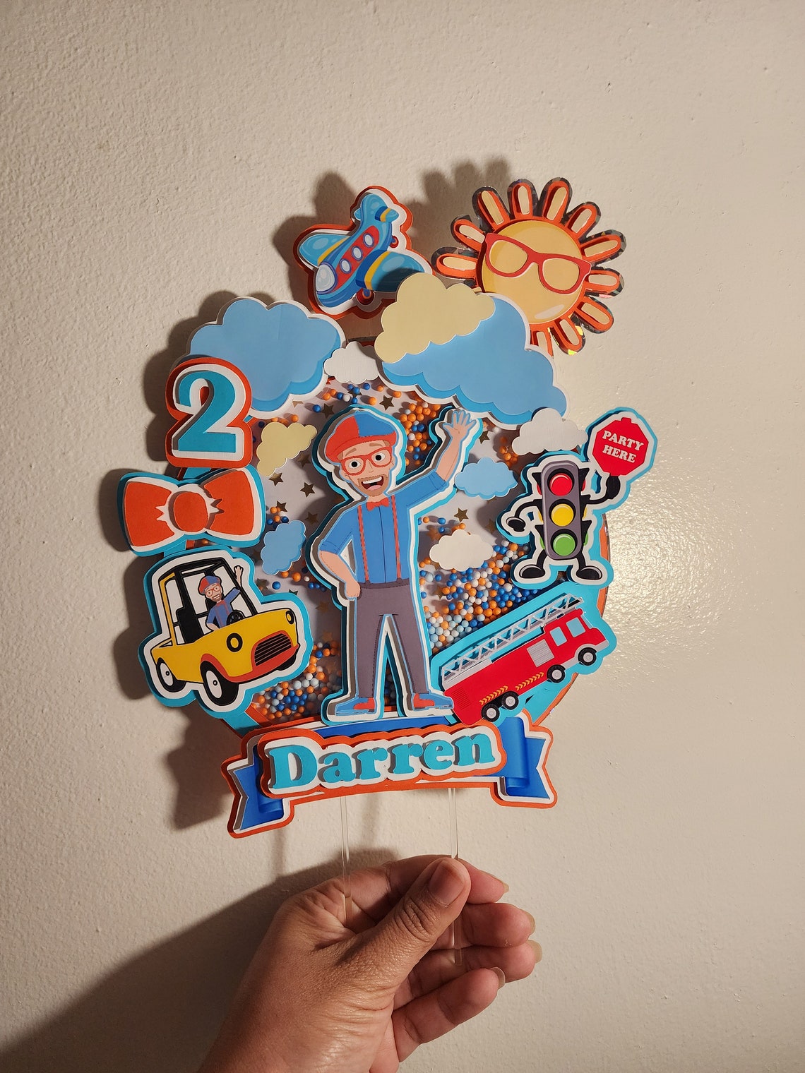 Cake Topper Bli%ppi Decoration for Party Birthday Cake Decoration Name ...