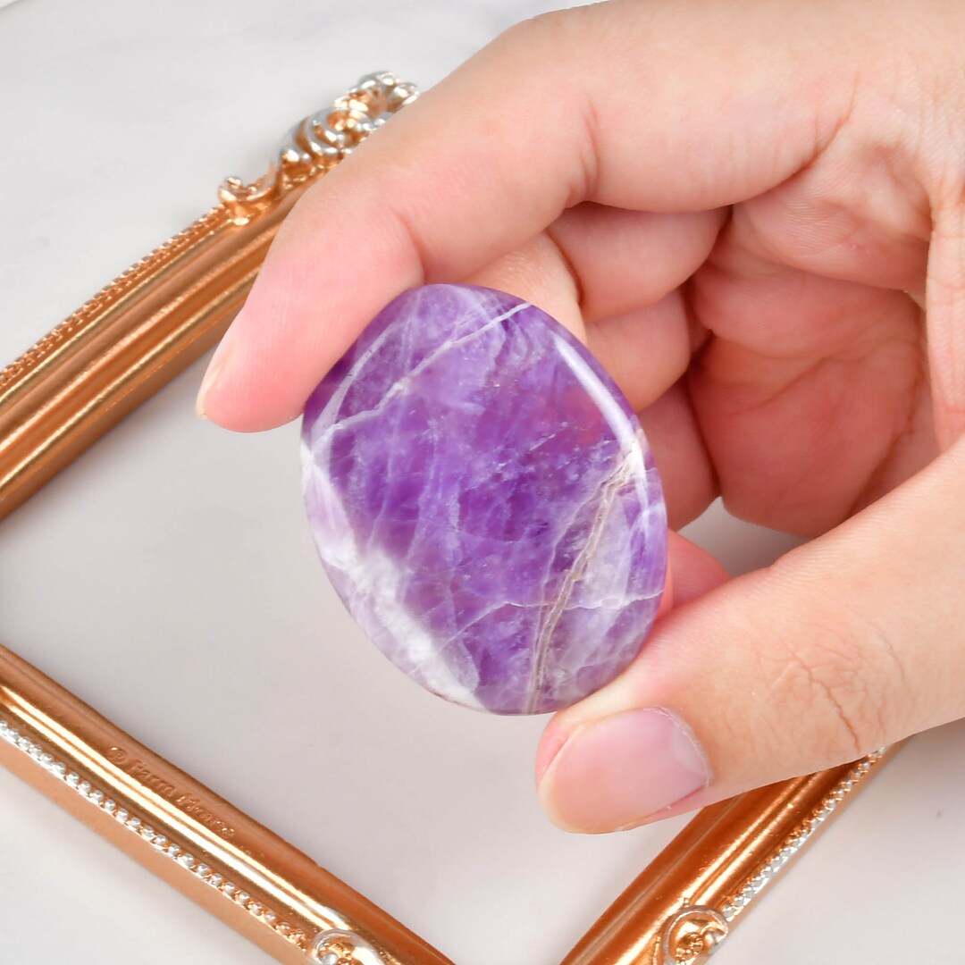 Crystal Worry Stone, Reiki Chakra Crystal Stone, Gemstone Worry Stone ...