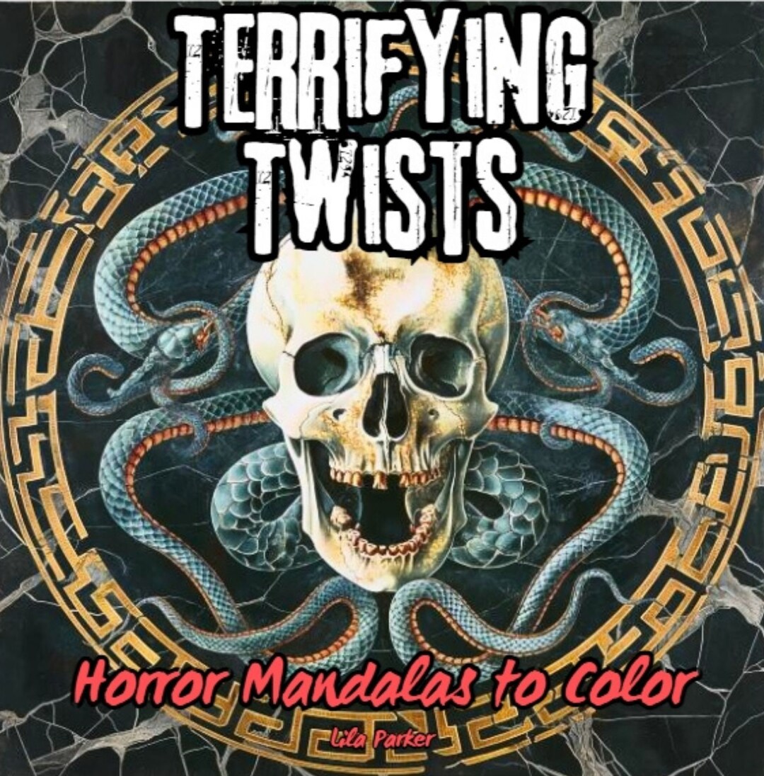 Terrifying Twists: Horror Mandalas to Color - Etsy