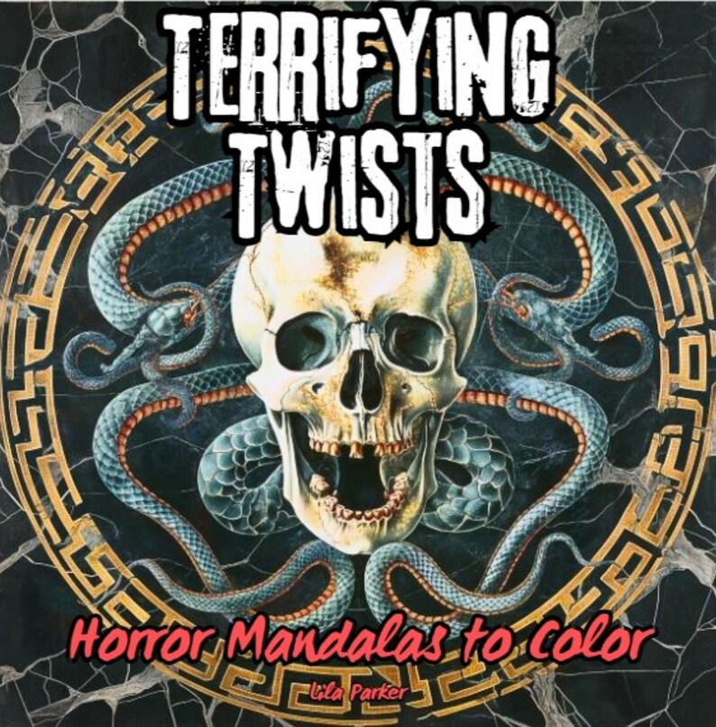 Terrifying Twists: Horror Mandalas to Color - Etsy