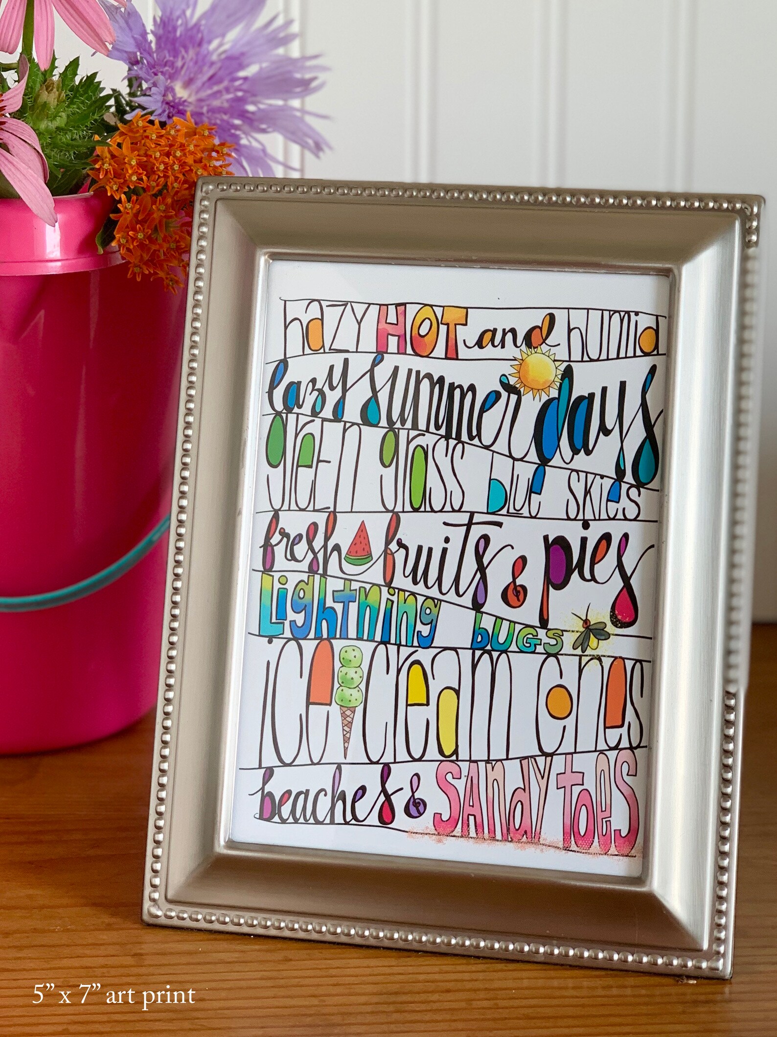 Summer Art Print Summer Digital Art Print - Etsy