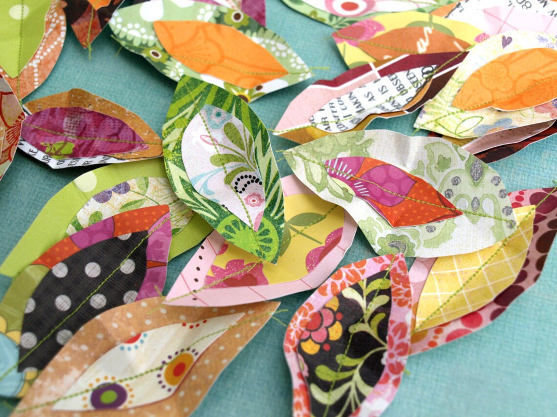 Paper Leaves | Paper Leaf Accents | Handmade Paper Leaves - Etsy