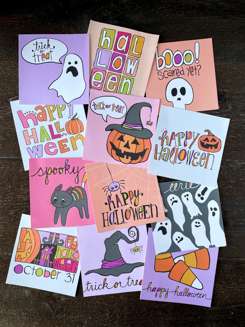 Instant Printable Halloween Art Digital Halloween Art Prints - Etsy