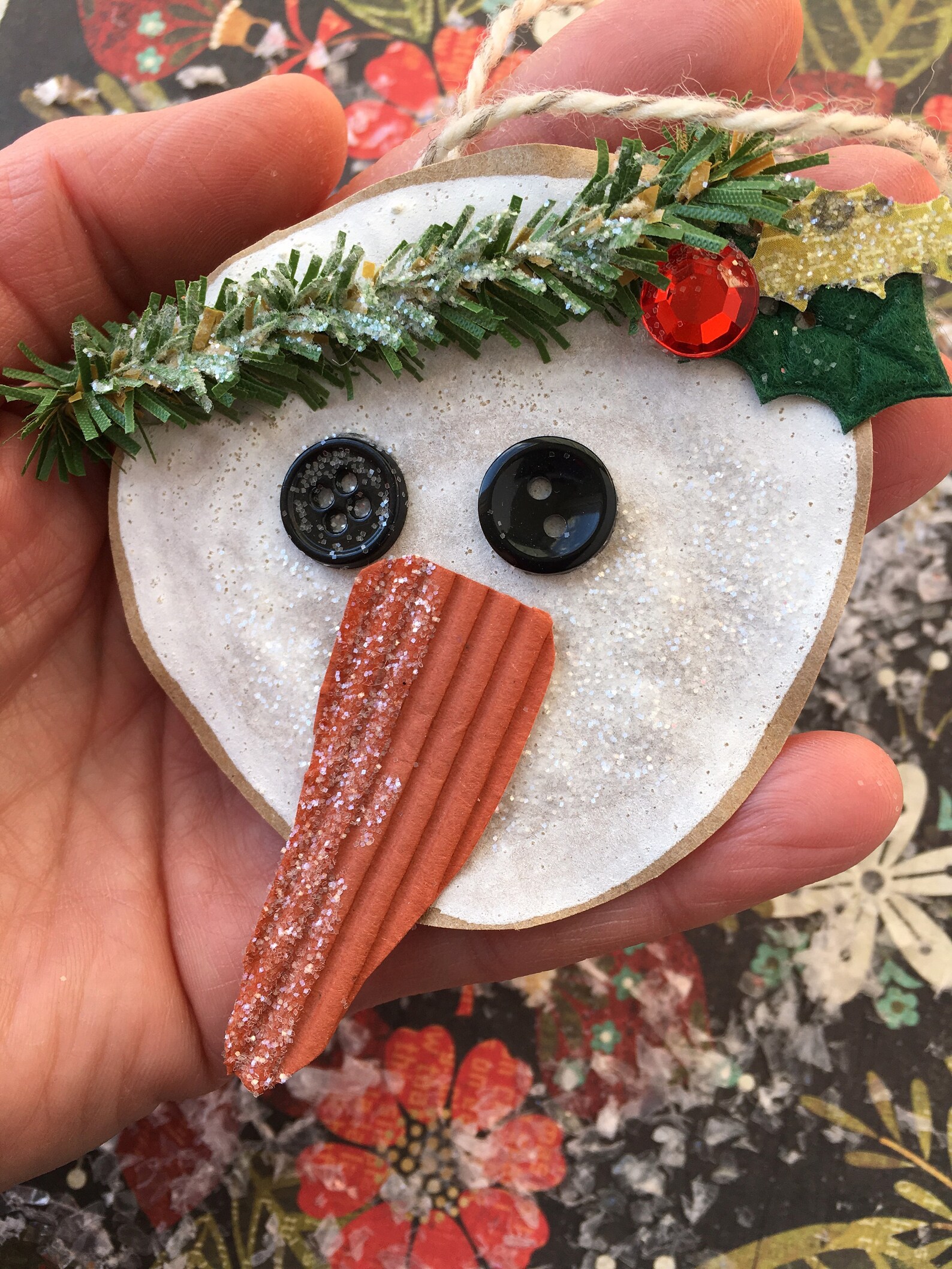 Handmade Snowman Ornament Christmas Ornament Snowman - Etsy