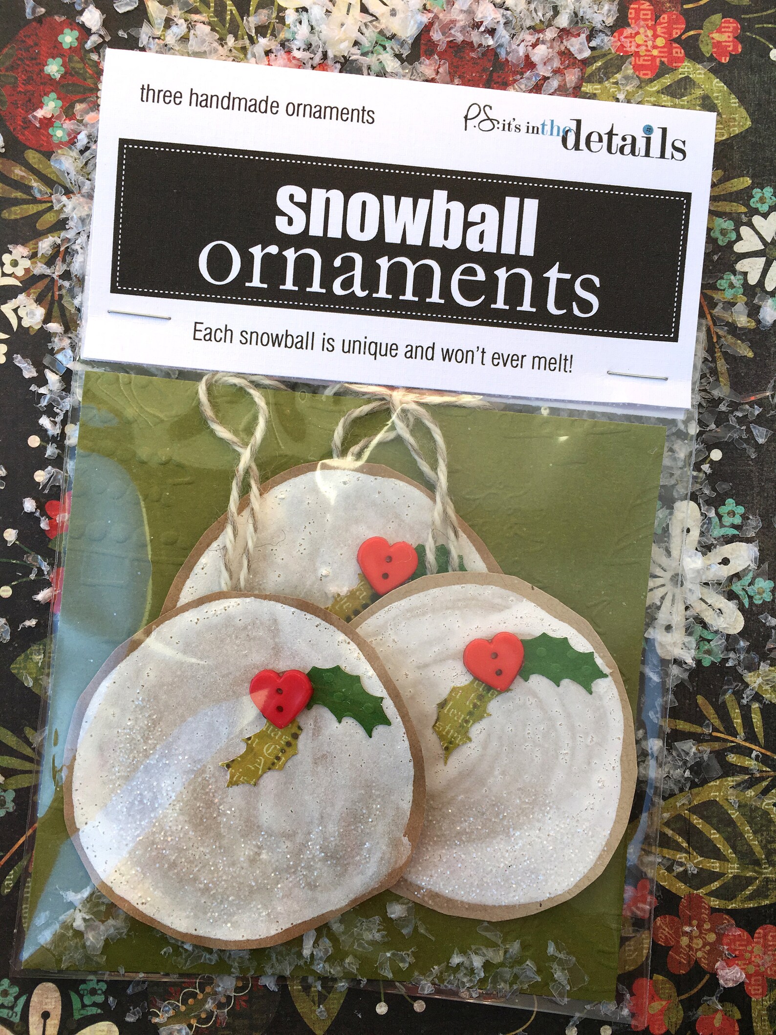 Handmade Snowball Christmas Ornaments | Snowball Christmas Ornaments ...