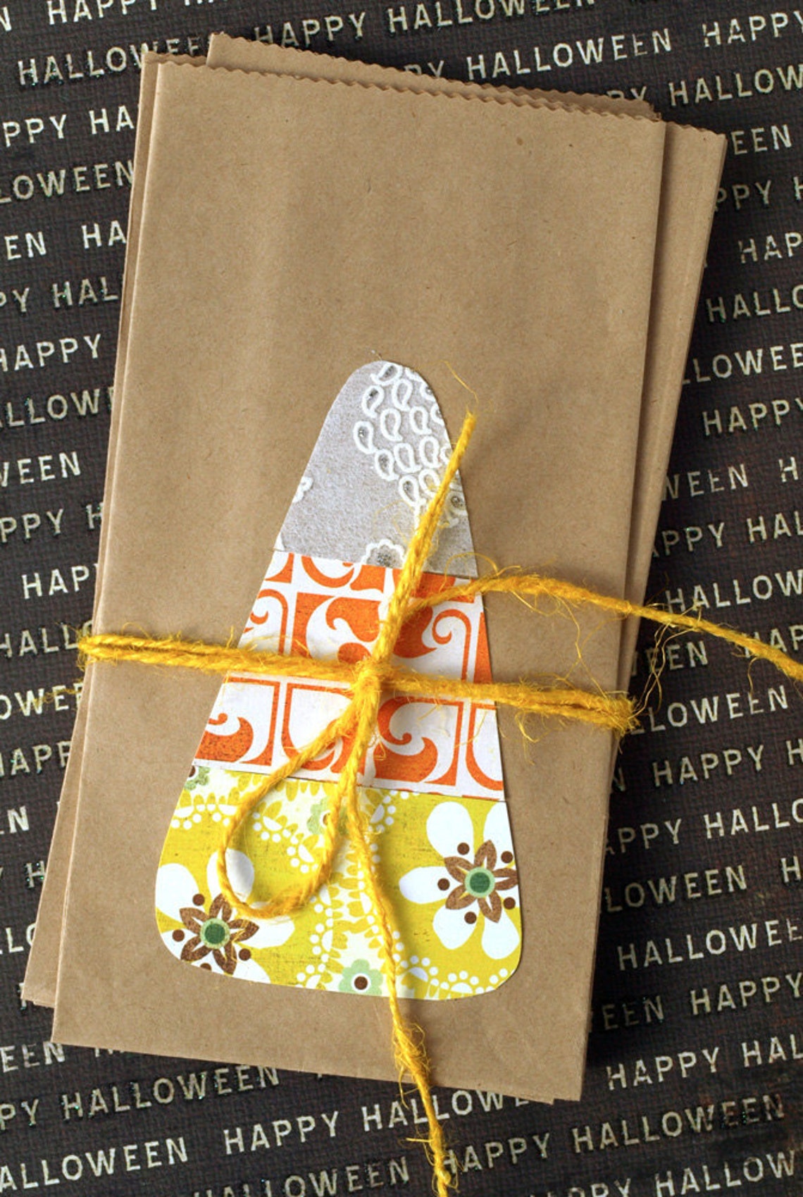 Candy Corn Halloween Treat Bags - Etsy