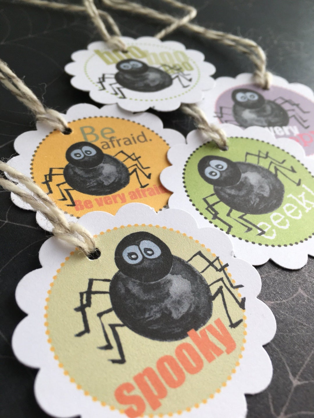 Spider Halloween Gift Tags | Spooky Spider Halloween Tags | Halloween ...